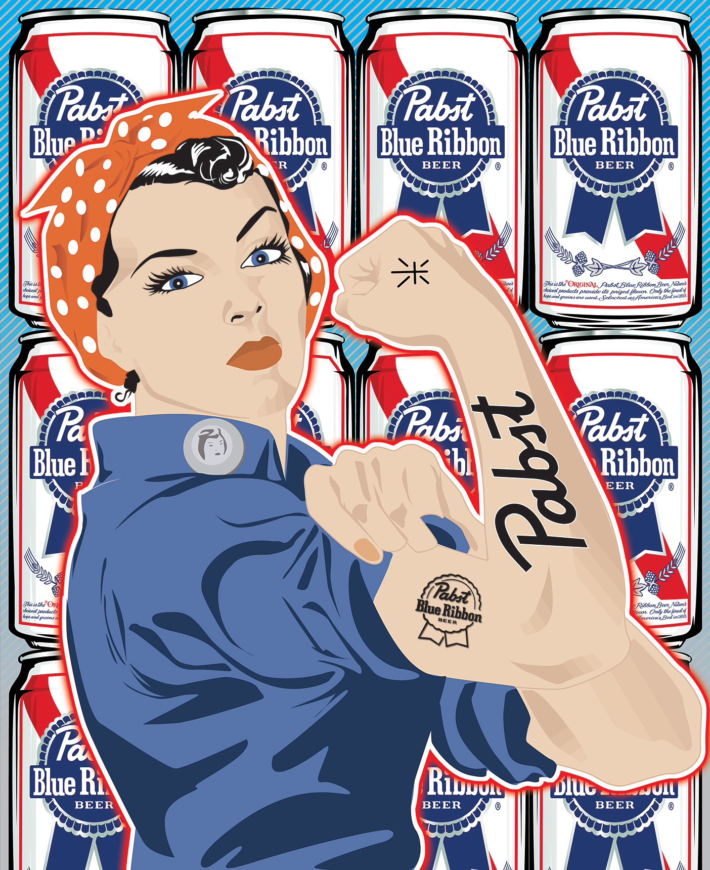 Pabst Girl - Pabst Blue Ribbon : Pabst Blue Ribbon