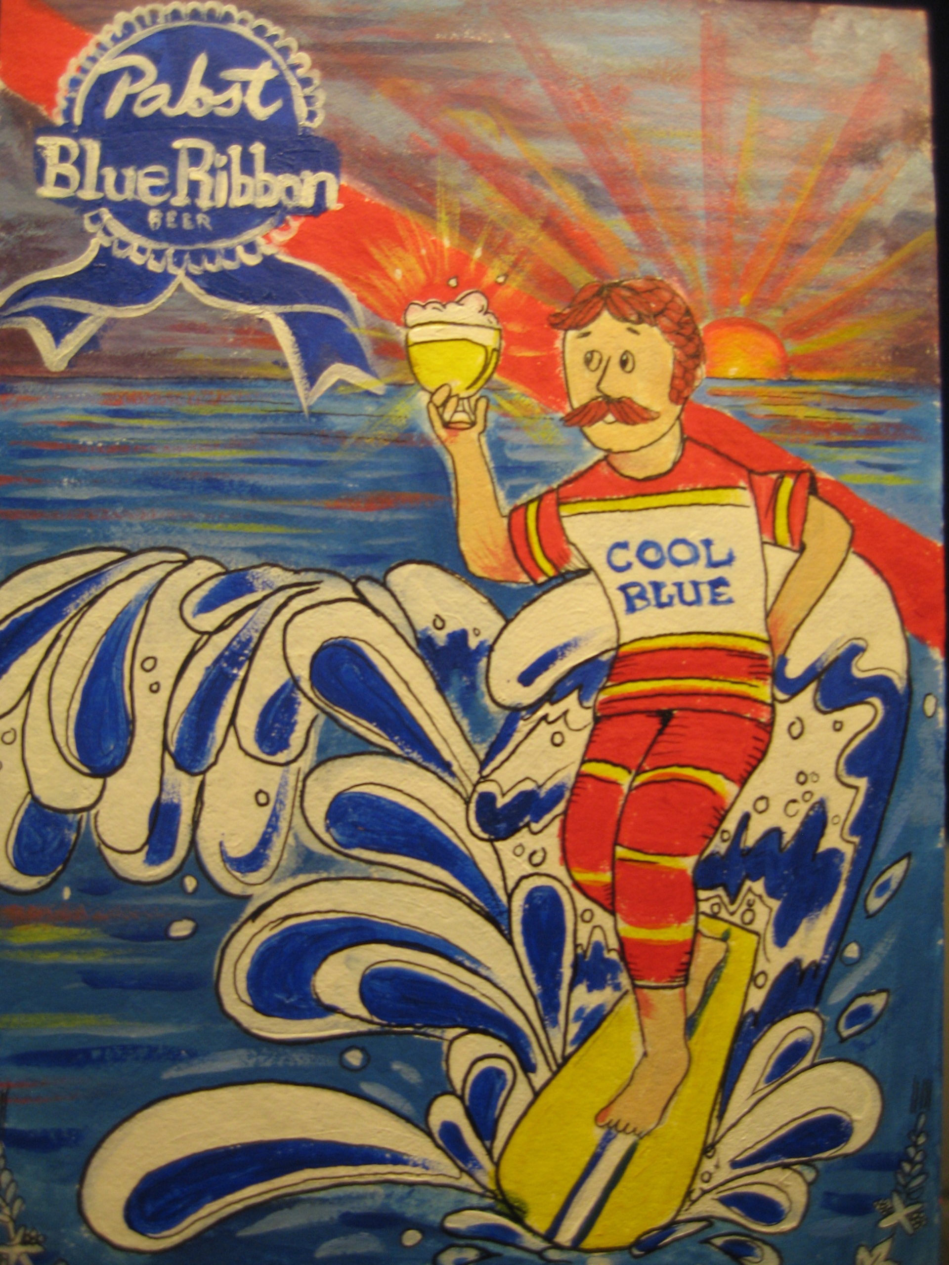 cool blue surf - Pabst Blue Ribbon : Pabst Blue Ribbon