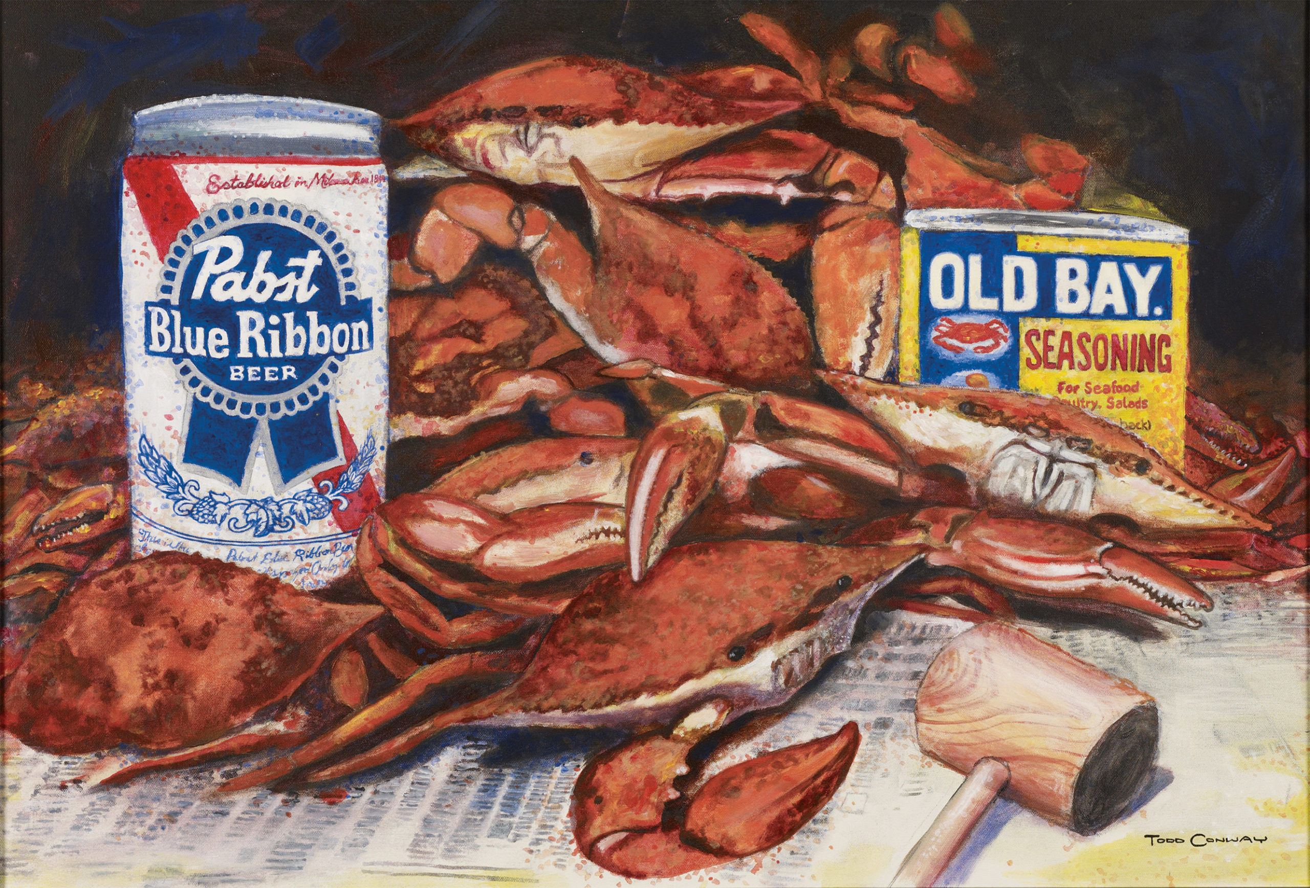 Pabst and Crabs - Pabst Blue Ribbon : Pabst Blue Ribbon